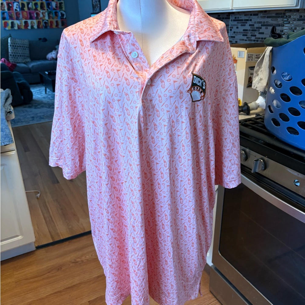 Classic Pink Polo Shirt With Soft Texture - Gem